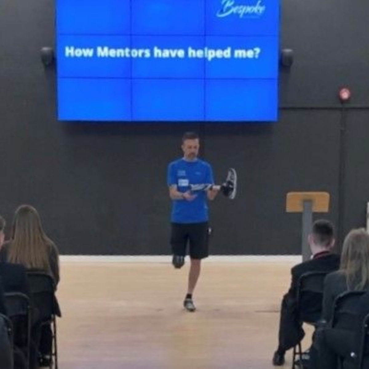 Severn Vale School - Andy Lewis MBE visits Severn Vale School